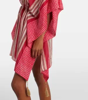 Isabel Marant Étoile Printed Cotton And Silk Kaftan - Red