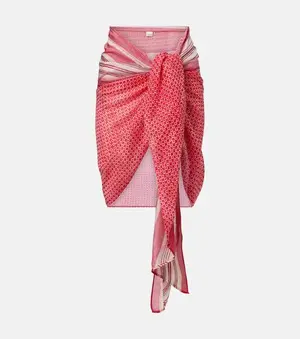 Isabel Marant Étoile Printed Cotton And Silk Beach Cover-up - Red