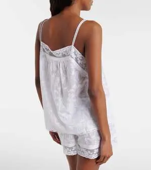 ERES Amande Floral Cotton-blend Voile Camisole