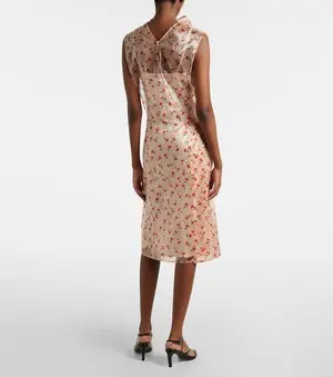 JIL SANDER Floral Midi Dress