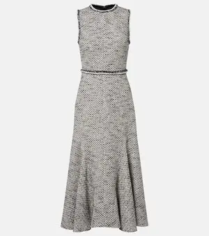 Safiyaa Andrea Tweed Midi Dress