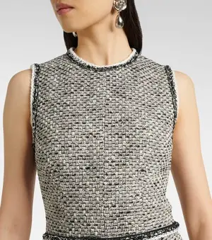Safiyaa Andrea Tweed Midi Dress