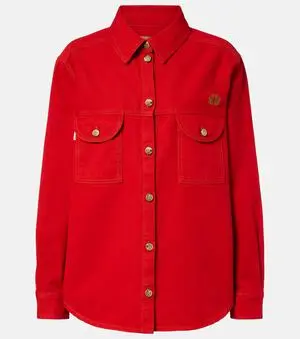 BLAZÉ MILANO Berber Denim Overshirt - Red