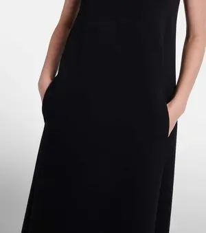 Max Mara Eremi Cotton-blend Jersey Midi Dress