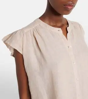 Velvet By Graham & Spencer Janey Linen Shirt