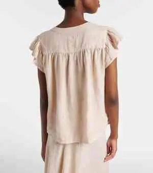 Velvet By Graham & Spencer Janey Linen Shirt