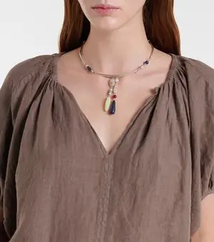 Velvet By Graham & Spencer Cosette Linen Blouse - Brown
