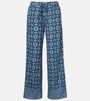 Velvet By Graham & Spencer Kendra Printed Wide-leg Pants