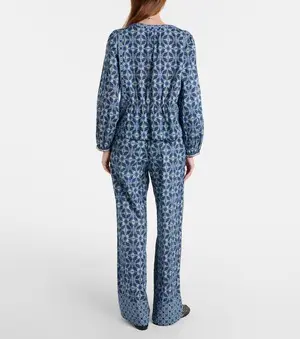 Velvet By Graham & Spencer Kendra Printed Wide-leg Pants