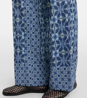 Velvet By Graham & Spencer Kendra Printed Wide-leg Pants