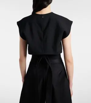 Alaïa Belted Wool Top