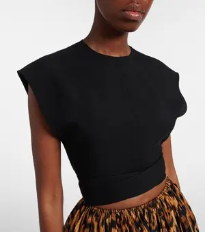 Alaïa Belted Wool Top