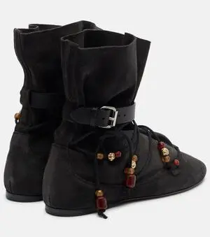 Isabel Marant Étoile Letiz Suede Ankle Boots - Black
