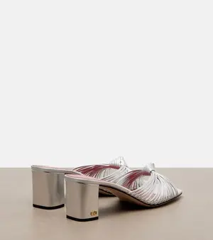 Valentino Garavani Annet Metallic Leather Sandals