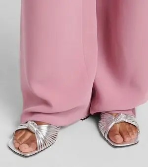 Valentino Garavani Annet Metallic Leather Sandals