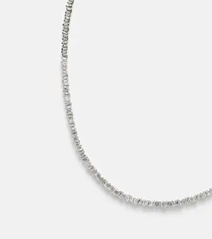 SUZANNE KALAN 18kt White Gold Diamond Tennis Necklace