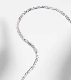 SUZANNE KALAN 18kt White Gold Diamond Tennis Necklace