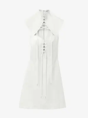 Alexander McQueen Cut-out Corset Mini Dress