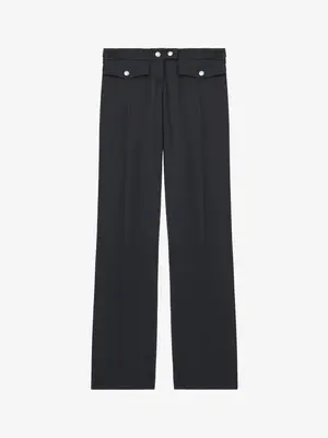 Alexander McQueen Straight Leg Trousers - Navy