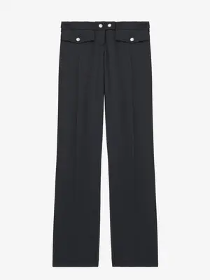 Alexander McQueen Straight Leg Trousers Navy