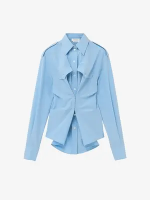 Alexander McQueen Gathered Long-sleeved Shirt