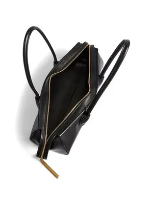 Khaite Donna Leather Shoulder Bag - Black
