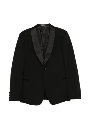 Emporio Armani Wool Tuxedo Suit - Black