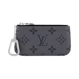 LOUIS VUITTON Key Pouch Monogram Eclipse Reverse Canvas