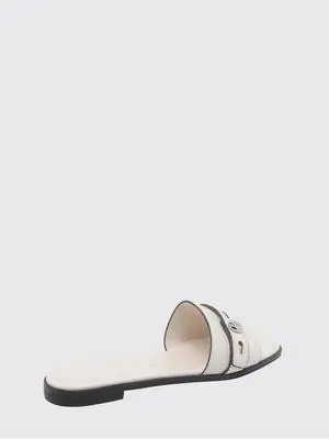 Tory Burch Romy Leather Mules - Beige