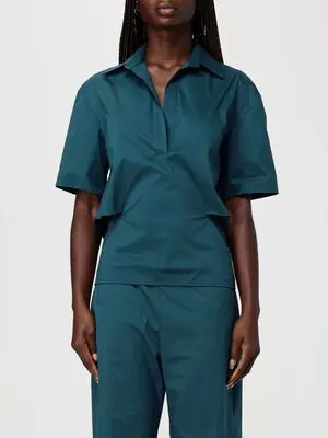 Liviana Conti Cropped Shirt - Blue
