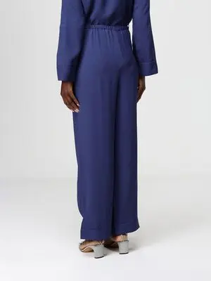 Emporio Armani Jersey Wide Leg Palazzo Trousers - White