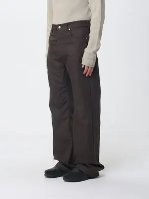Rick Owens Cotton Wide Leg Jeans - Dust