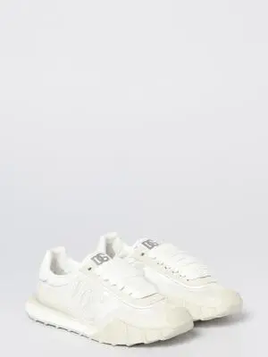 Dolce & Gabbana Dg Athletic Suede And Nylon Sneakers - White
