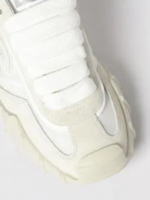 Dolce & Gabbana Dg Athletic Suede And Nylon Sneakers - White