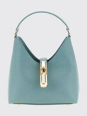 Furla Mini Bag With Gold Tone Clasp - Blue