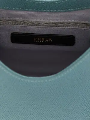 Furla Mini Bag With Gold Tone Clasp - Blue
