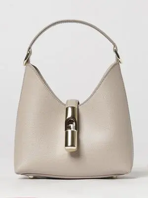 Furla Mini Bag With Gold Tone Clasp - Grey