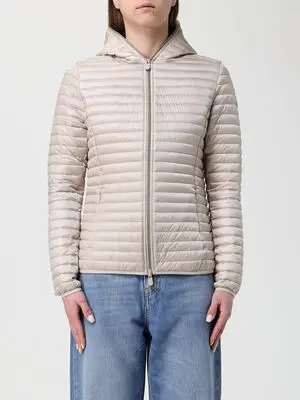 SAVE THE DUCK Padded Quilted Nylon Jacket - Beige