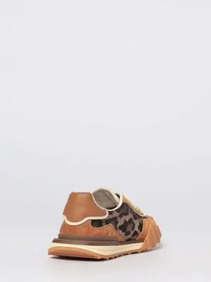 Dolce & Gabbana Leopard Print Suede And Nylon Athletic Sneakers