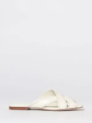 TOD'S Leather Mule Sandals - White