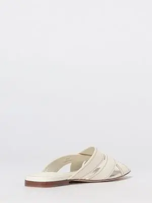 TOD'S Leather Mule Sandals - White