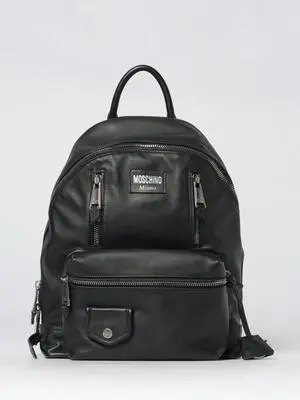 Moschino Leather Backpack - Black