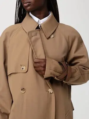 Moschino Double-breasted Cotton Blend Trench Coat