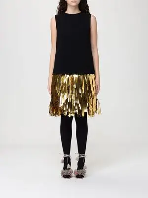Moschino Sleeveless Midi Dress With Fringe