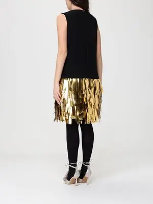 Moschino Sleeveless Midi Dress With Fringe