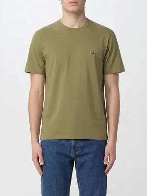 C.P. COMPANY Cotton T-shirt With Logo Sand
