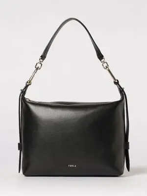 Furla Leather Shoulder Bag - Black