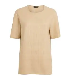 Colombo Cashmere-silk Knit T-shirt