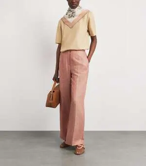 Colombo Cashmere-silk Knit T-shirt