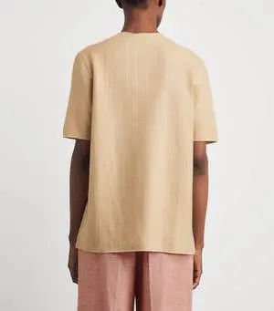 Colombo Cashmere-silk Knit T-shirt